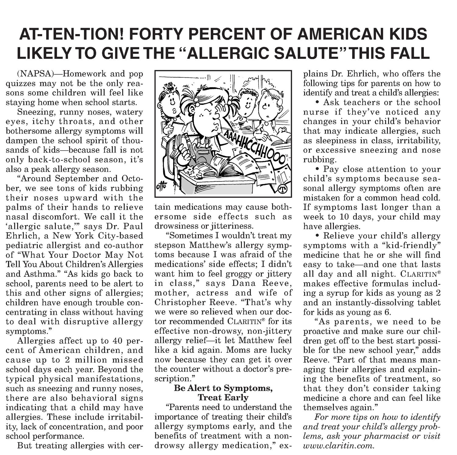 The "Allergic Salute" | North American Precis Syndicate, Inc.