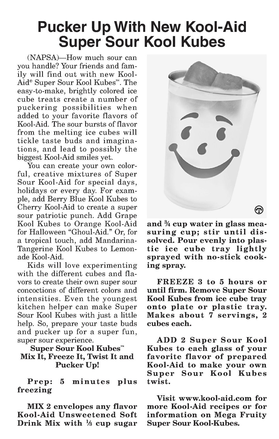 Super Sour Kool Kubes | North American Precis Syndicate, Inc.