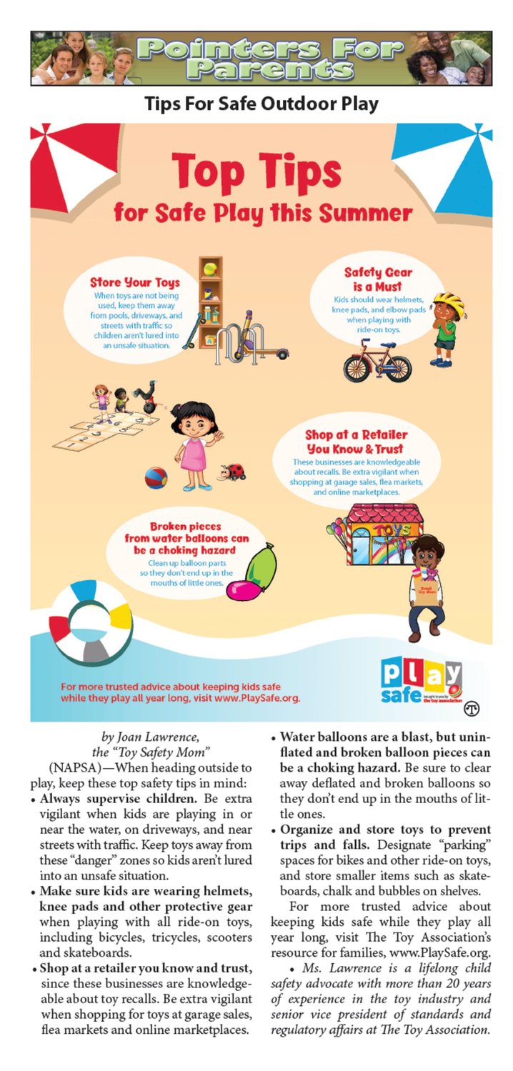 Tips For Safe Outdoor Play | North American Precis Syndicate, Inc.